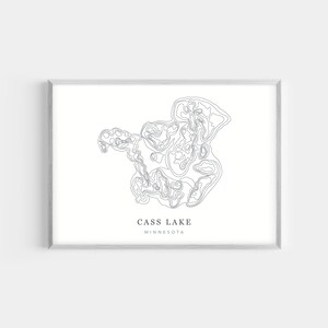 Cass Lake, Minnesota | PHOTO PRINT or CANVAS | Modern Minimalist Depth ...