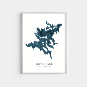 Squam Lake, New Hampshire | PHOTO PRINT or CANVAS | Modern Minimalist ...