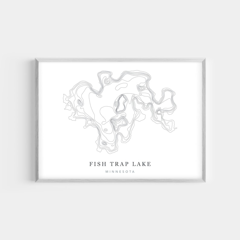 Fish Trap Lake, Minnesota | PHOTO PRINT or CANVAS | Modern Minimalist ...