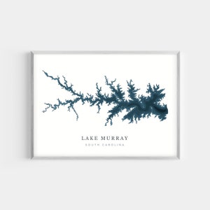 Lake Murray, South Carolina | PHOTO PRINT or CANVAS | Modern Minimalist ...