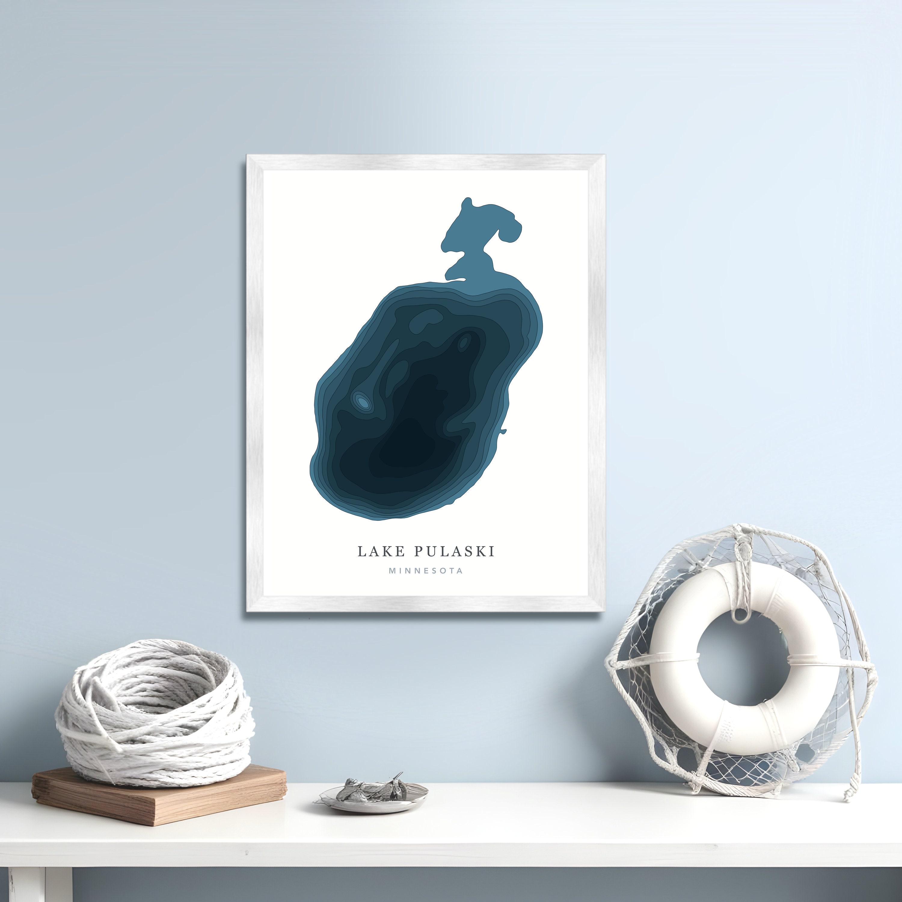 Lake Pulaski, Minnesota | PHOTO PRINT or CANVAS | Modern Minimalist ...
