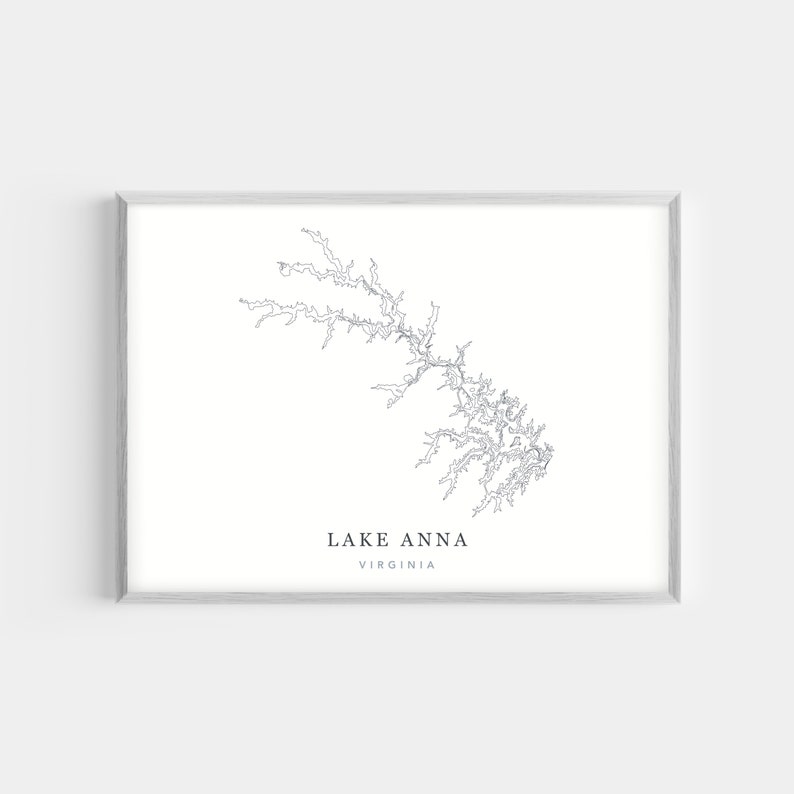 Lake Anna, Virginia | PHOTO PRINT or CANVAS | Modern Minimalist Depth ...