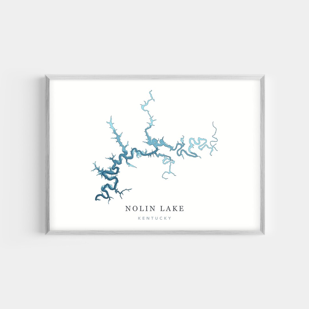 Nolin Lake, Kentucky | PHOTO PRINT or CANVAS | Modern Minimalist Depth ...