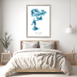 Bay Lake, Minnesota | PHOTO PRINT or CANVAS | Modern Minimalist Depth ...