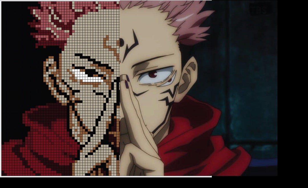 Sukuna Alpha Pattern - Etsy