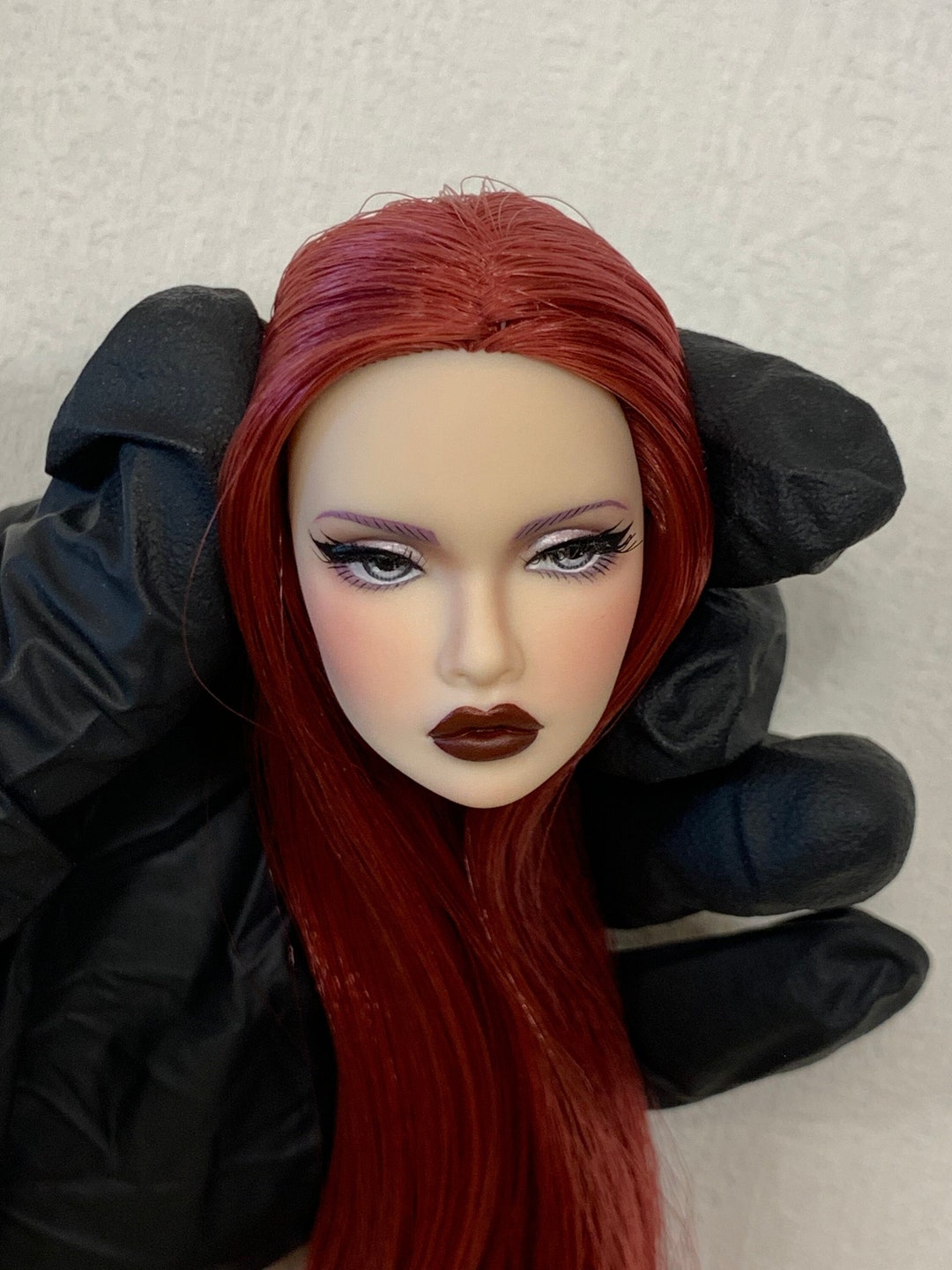 Paperark Muliang OOAK Custom Art Doll Repaint Poppy Parker Doll Head Fashion Royalty Integrity ...