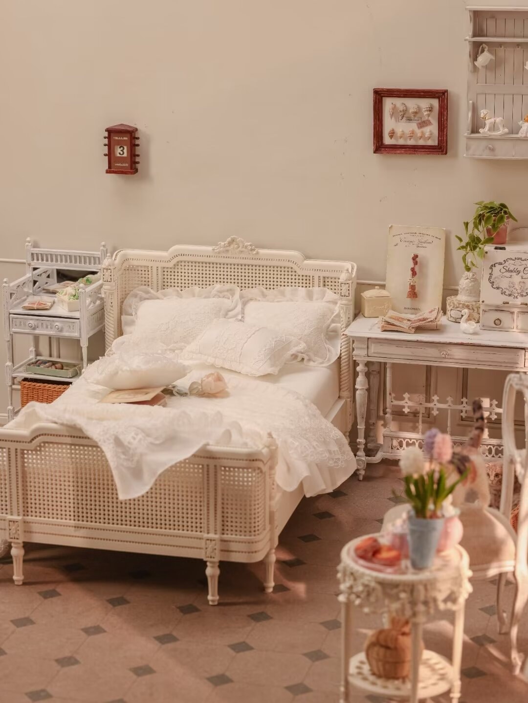 Paperark - ZHEN-MU - 1/6 Dollhouse Miniature Furniture Rattan Weaving ...