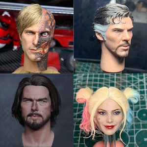 Paperark - Leone - Action Figure OOAK 1/6 Custom Art Doll Repaint Head ...