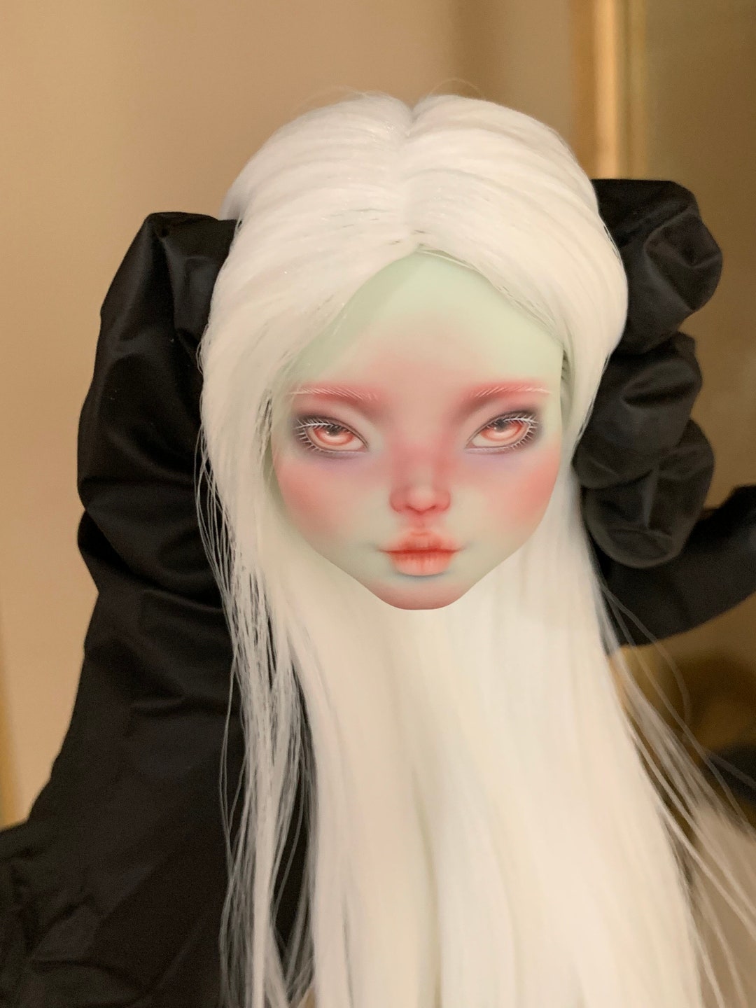 Paperark - Muliang - OOAK Custom Art Doll Repaint Monster High Frankie Stein Head - Etsy