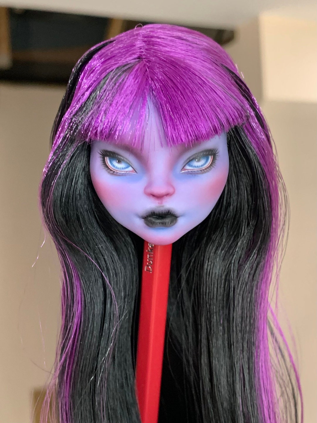 Paperark - Muliang - OOAK Custom Art Doll Repaint Monster High Jane Boolittle Head - Etsy