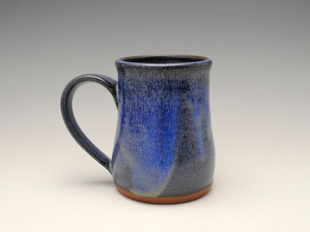 Blue Mug, 18 Oz Mug, Rustic Mug, Pottery Mug, Coffee Mug, Tea Mug - Etsy
