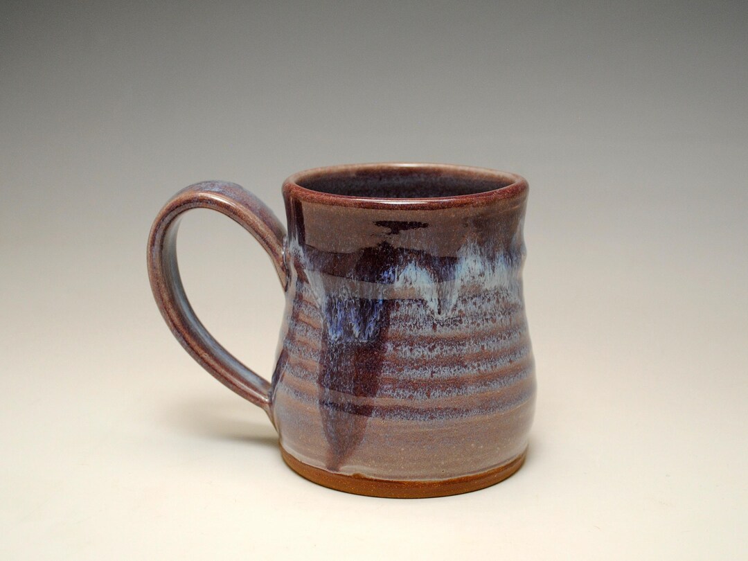 Purple Mug, 16 Oz Mug, Rustic Mug, Pottery Mug, Coffee Mug, Tea Mug - Etsy