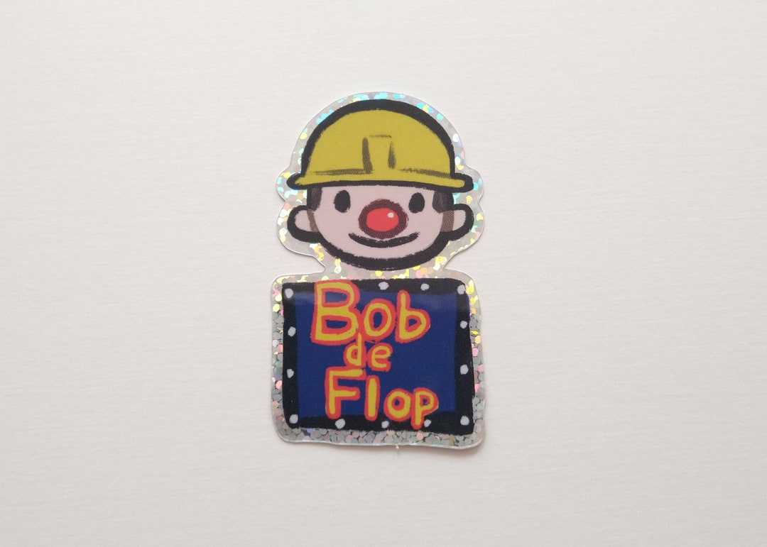 Bob De Flop | Glitter Sticker - Etsy