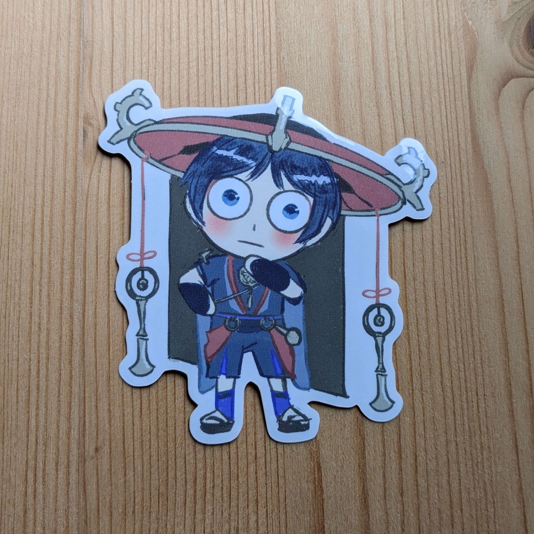 Scaramouche Genshin Impact Transparent Vinyl Sticker - Etsy