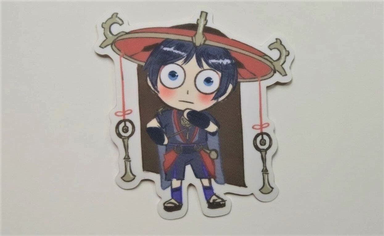 Scaramouche Genshin Impact Transparent Vinyl Sticker - Etsy