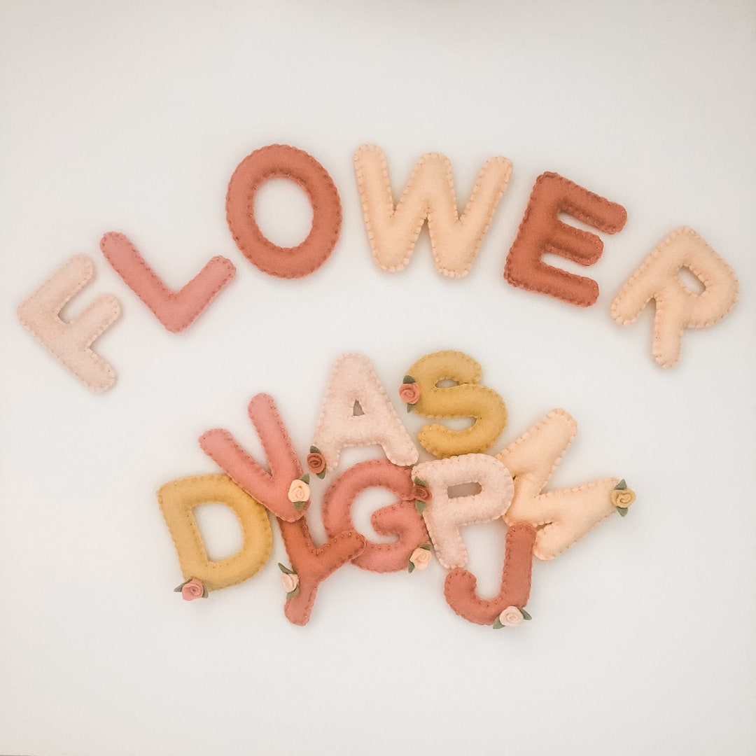 Alphabet Set / Pink Alphabet / Pink Playroom Decor / Pink - Etsy