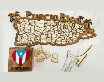 Puerto Rico Map With Coqui PNG (digital Download) - Etsy