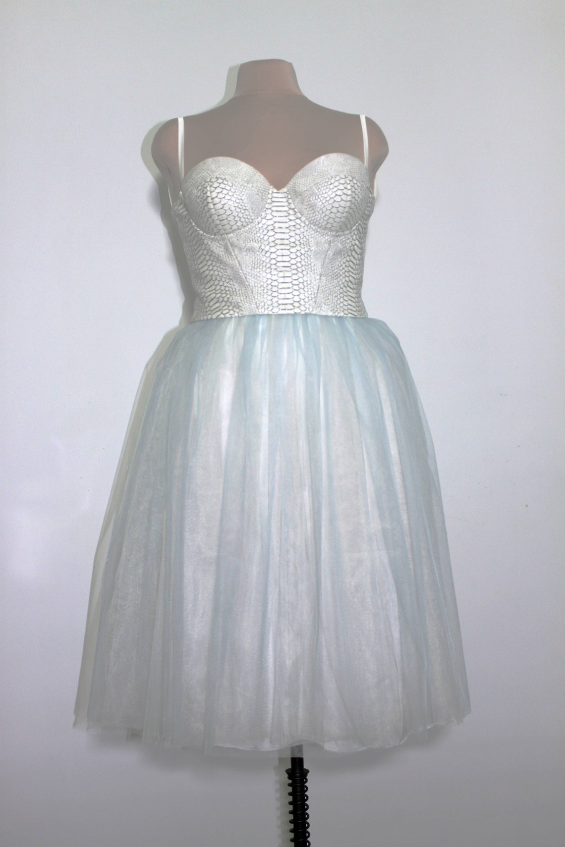 Corset Eco-leather Underlined Cut-off Cups Corset for - Etsy