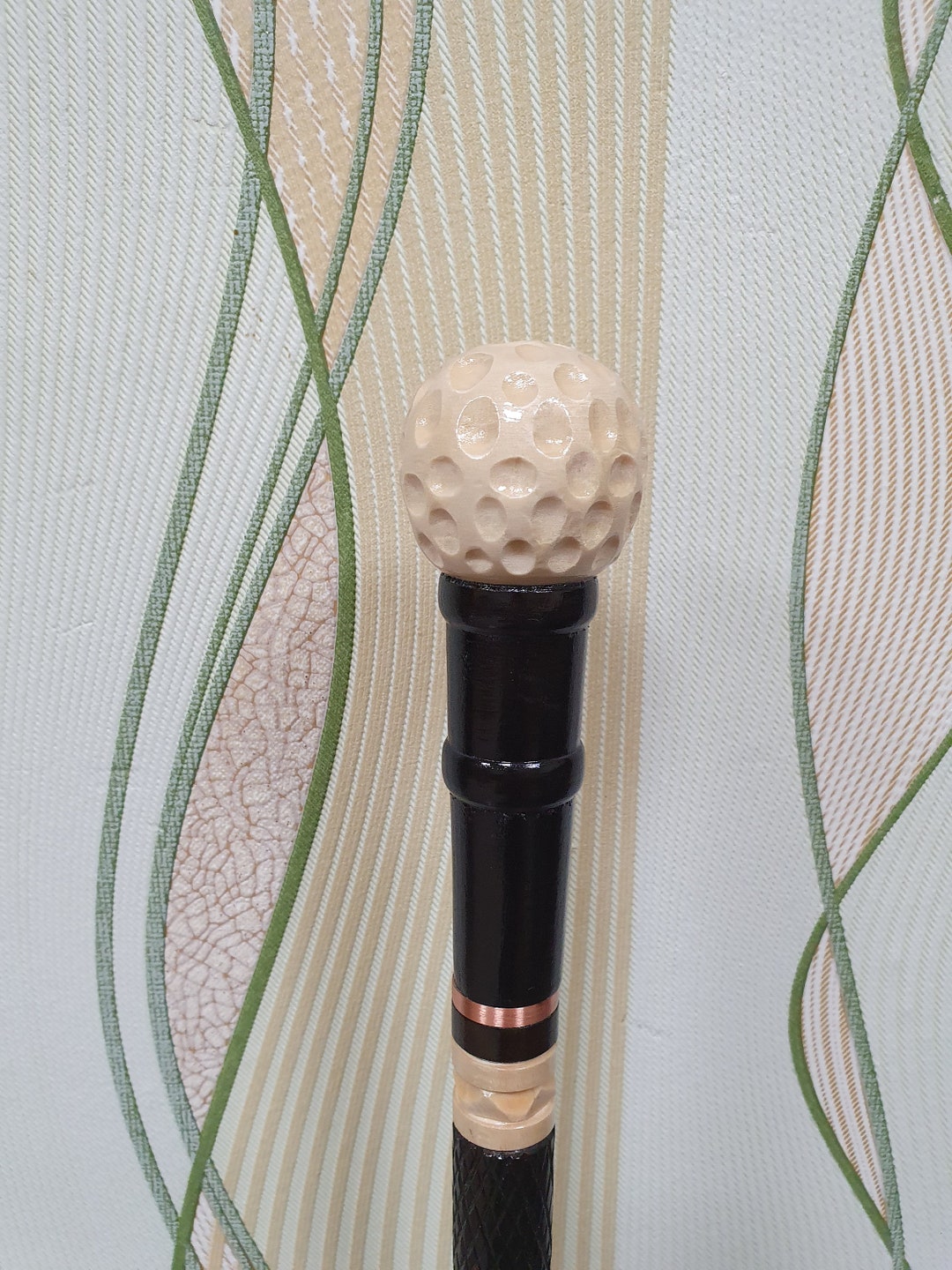 Golf Walking Stick Handmade Wood Carved Golf Walking Cane - Etsy