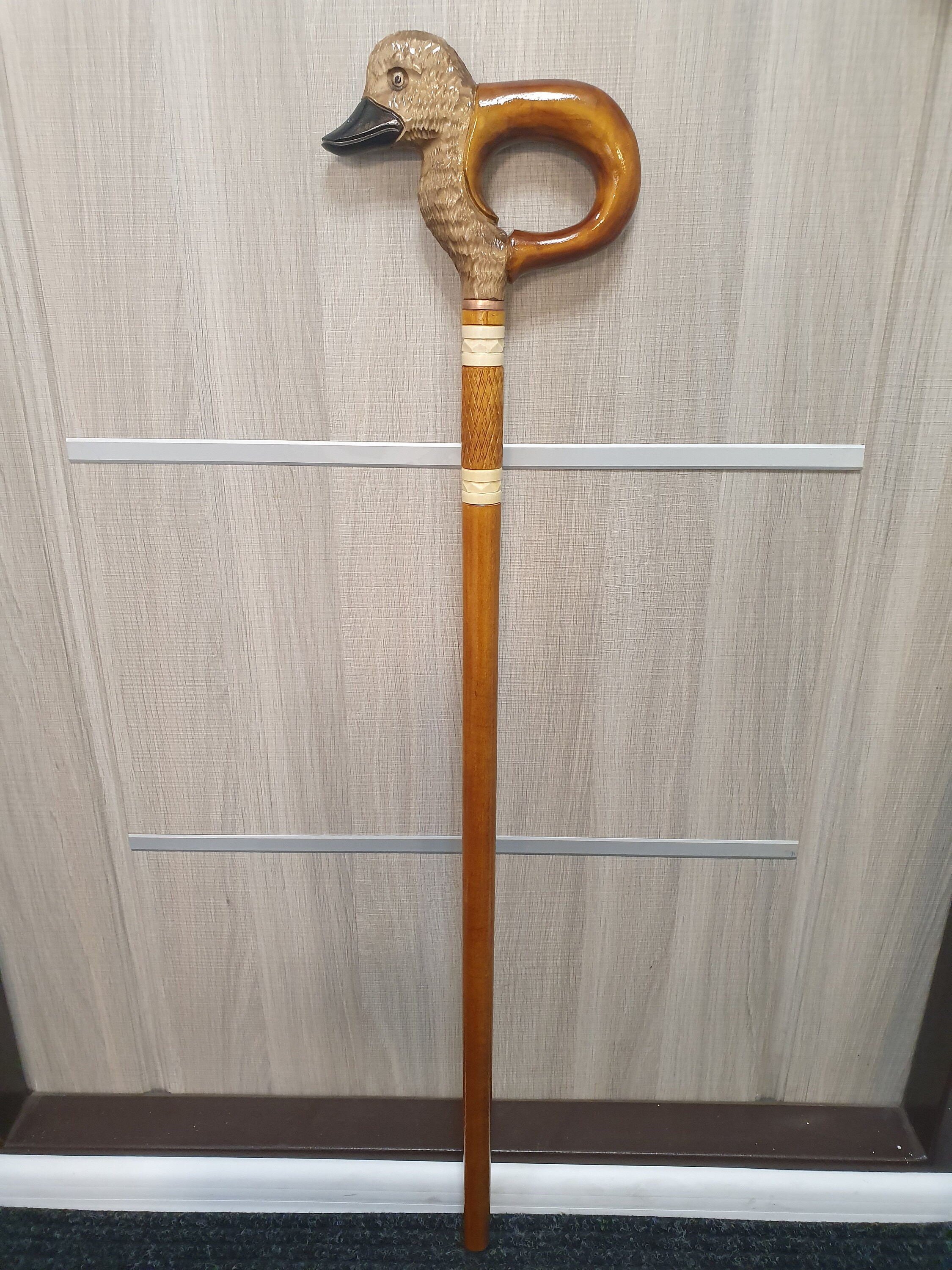 Duck Walking Stick, Handmade, Wood Carved Duck Walking Cane - Etsy
