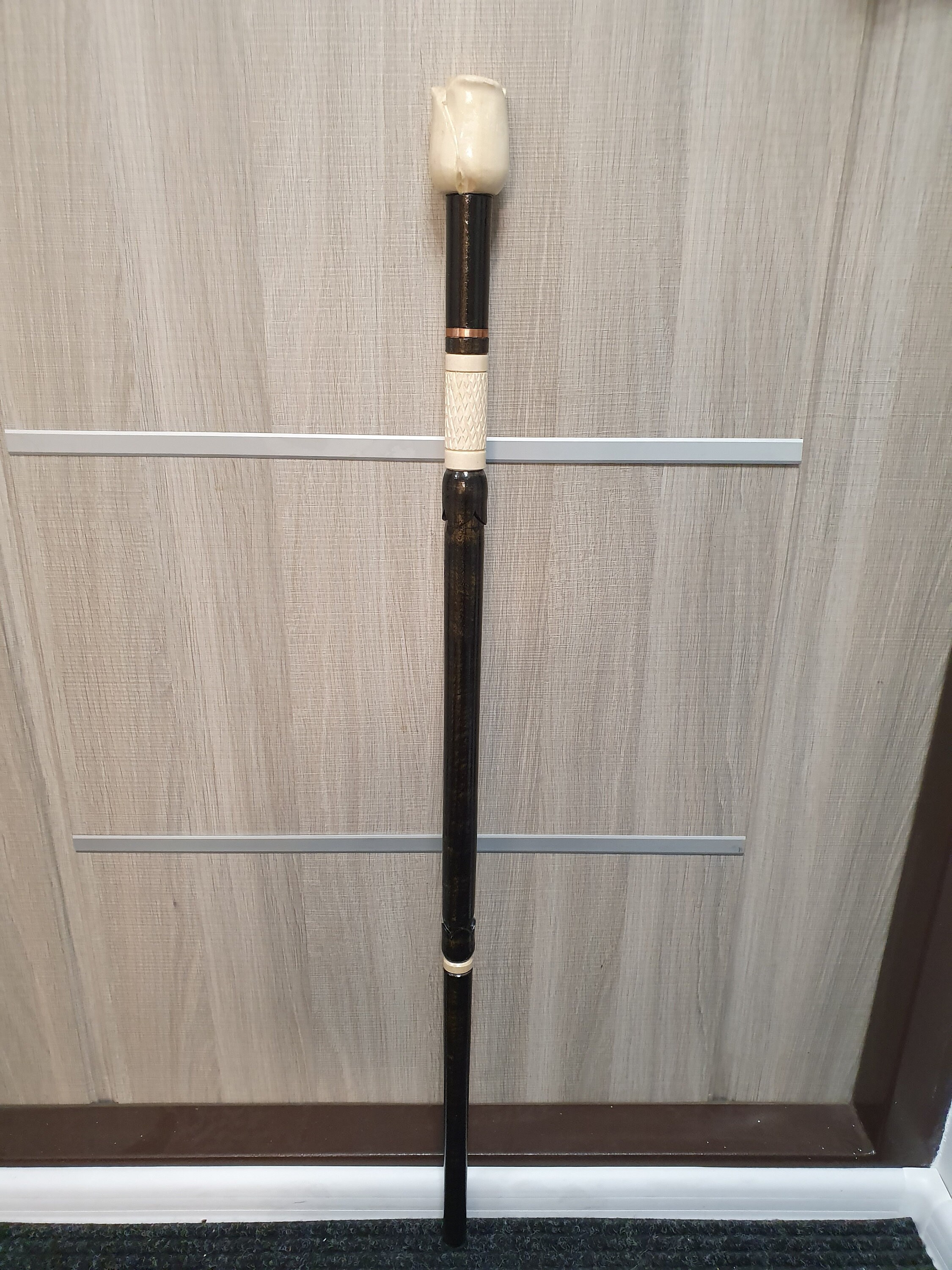 White Rose Walking Stick Handmade Wood Carved White Rose - Etsy