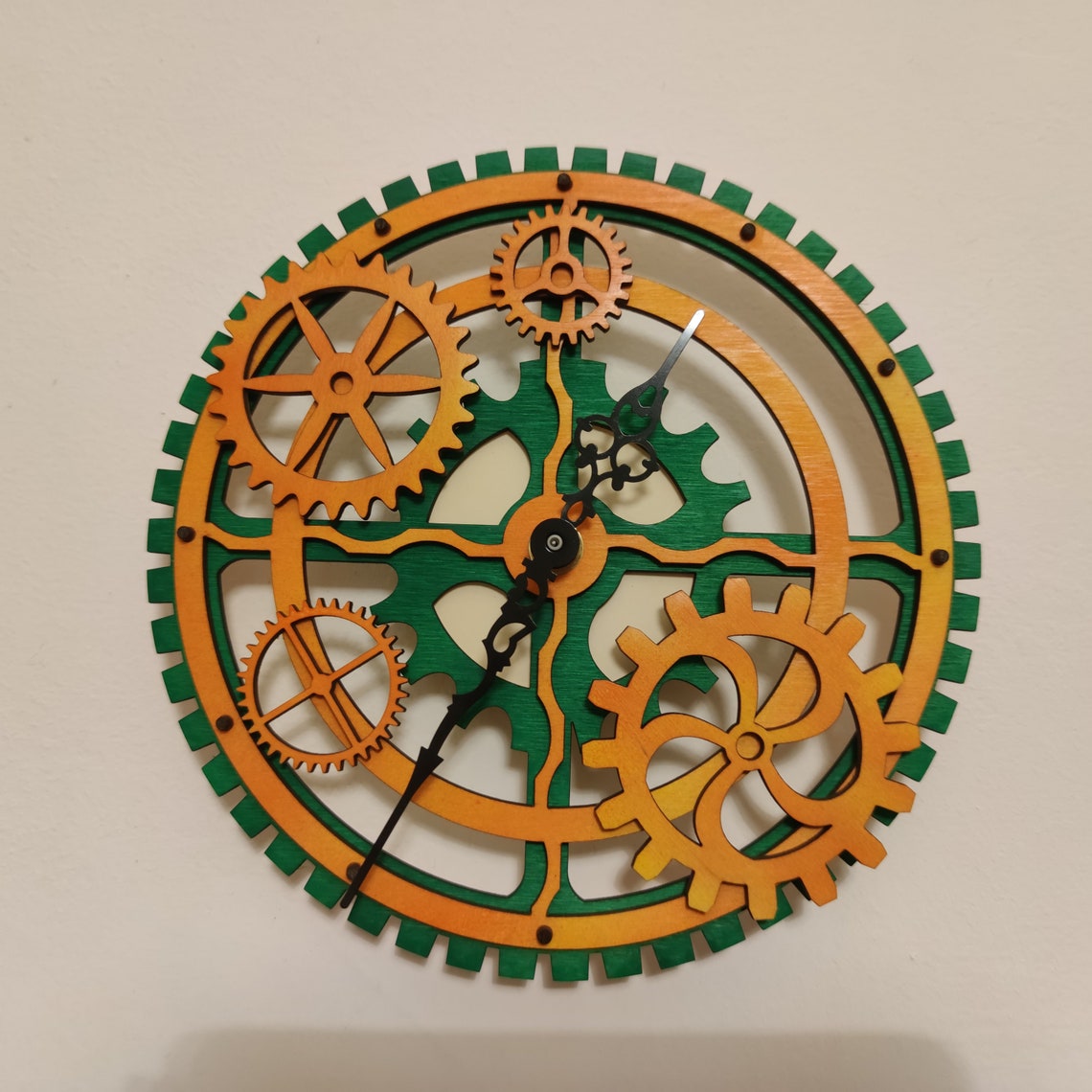 Steampunk Multilayer Wall Clock Laser Cut File Svg - Etsy