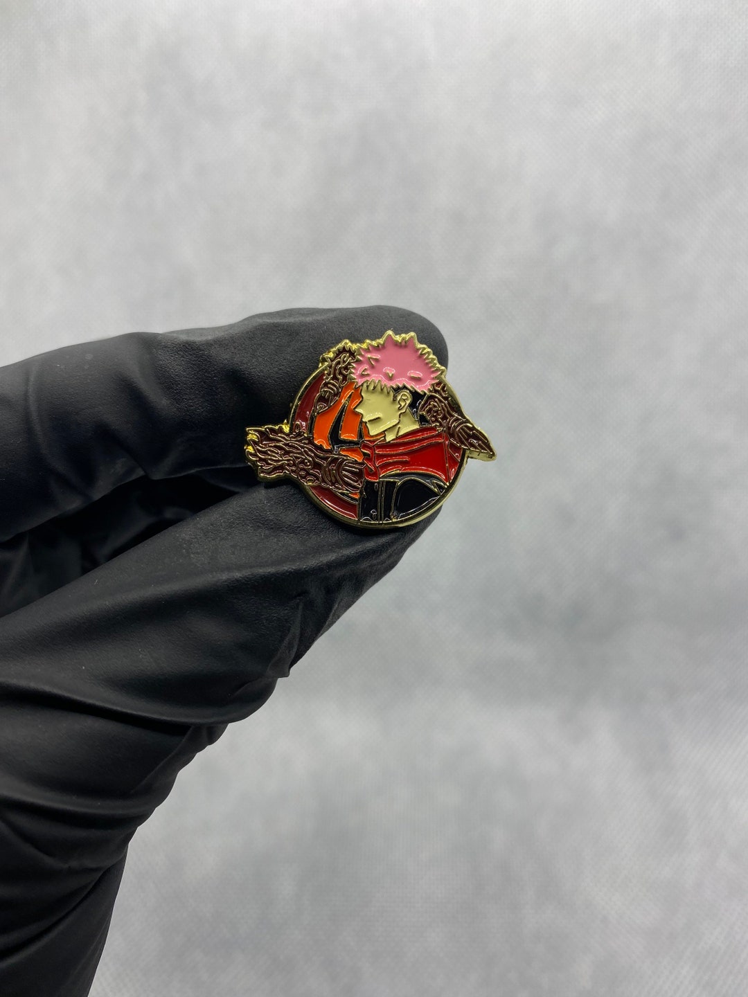 Small Yuji Side Profile Anime Enamel Pin - Etsy