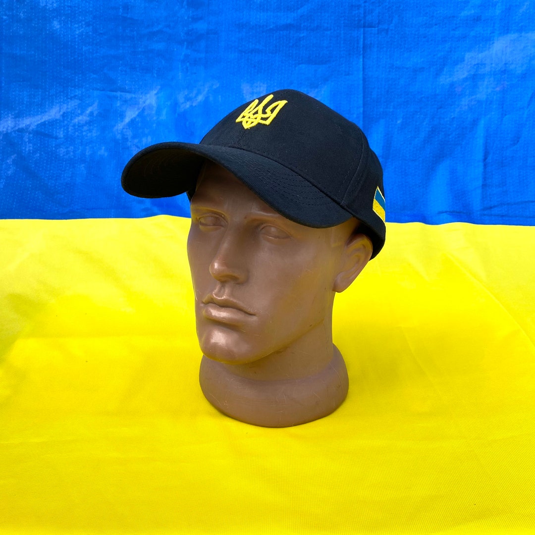 Ukraine Capukrainian Black Cap With Tridentbaseball Cap With - Etsy