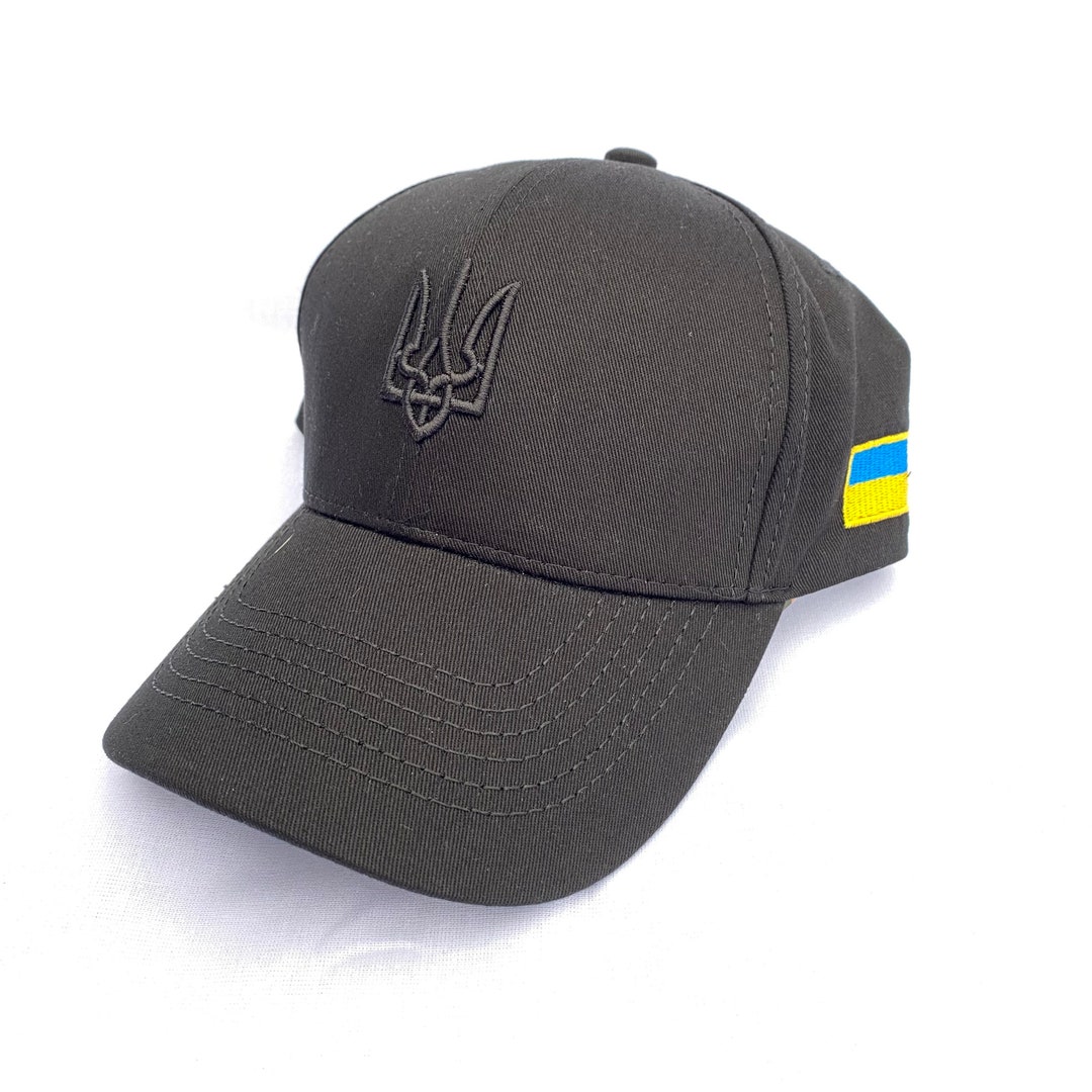 Ukraine Capukrainian Black Cap With Tridentbaseball Cap With - Etsy