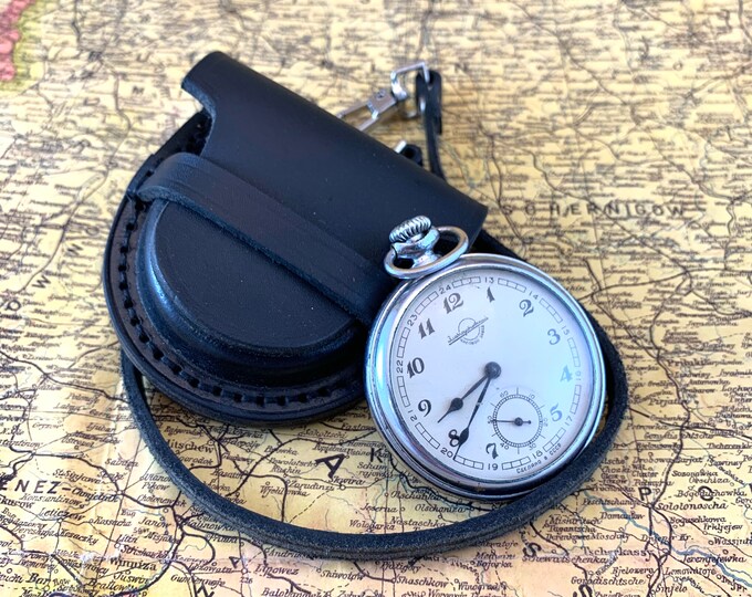 Case Pocket Watch, Pocket Watch Case 50mm, Hand Made Watch Holder ...