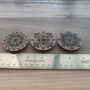 Dot Art Gold Black Mandala Hand Painted Boho Fridge Magnets Set of 3 - Etsy