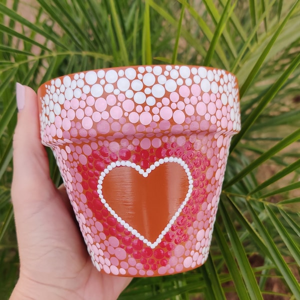 Heart Flower Pot - Etsy