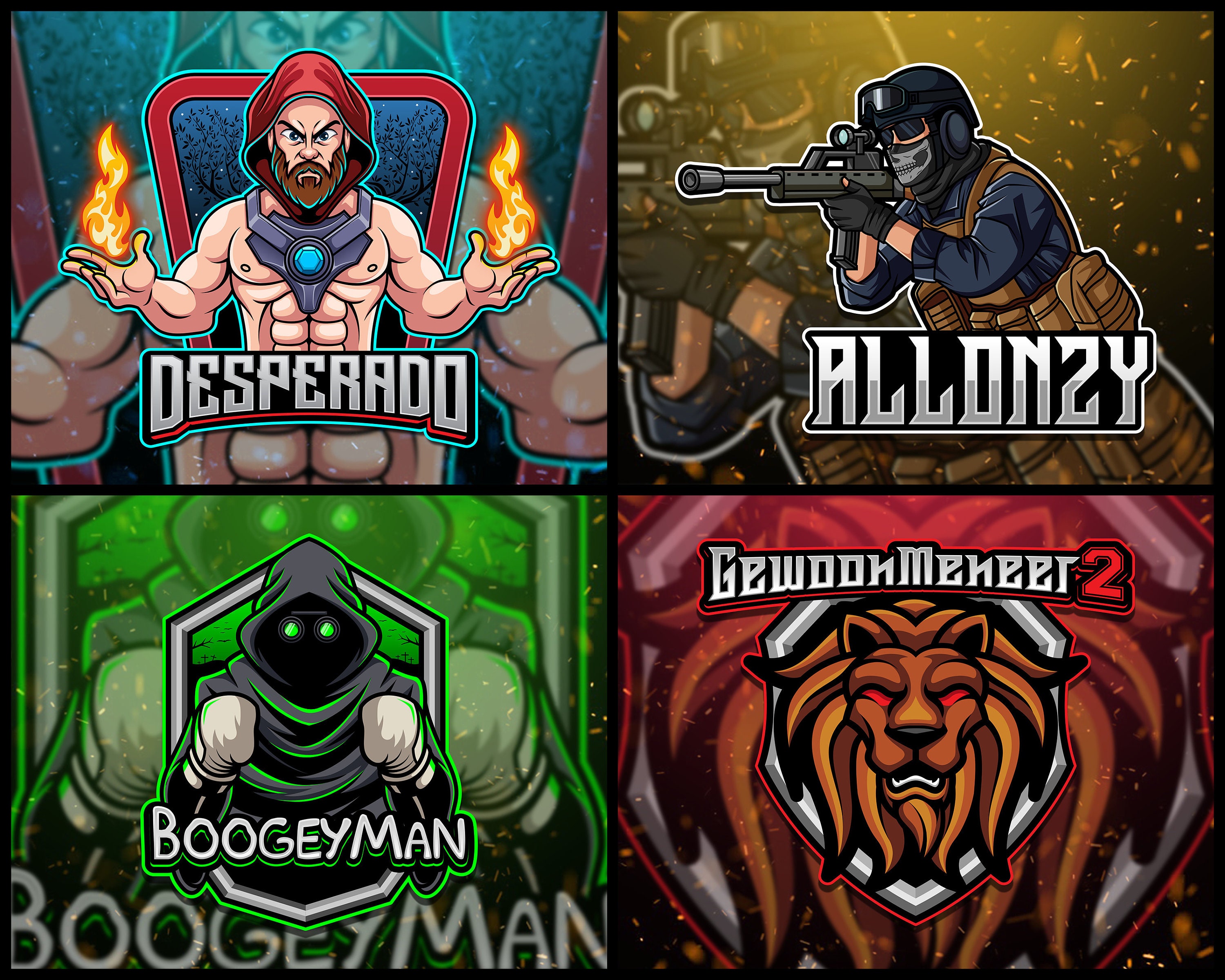 Custom Gaming Logo Design/ Mascot Logo/ Cartoon Logo/ Twitch - Etsy