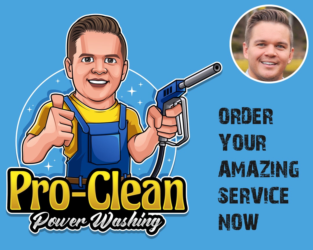 Custom Amazing Business Cartoon Logo From Your Photo, Mascot Logo ...