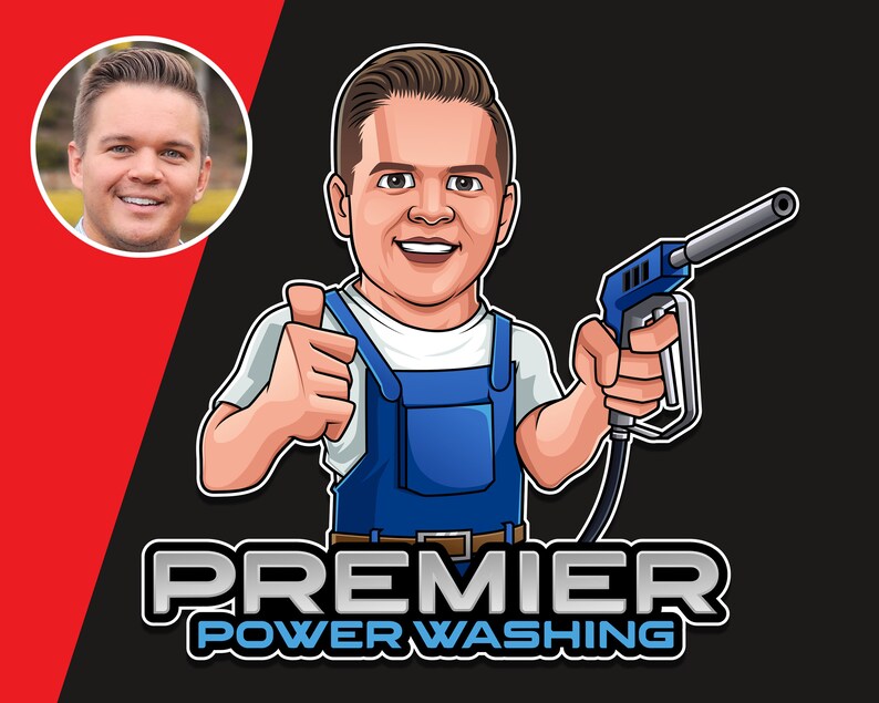 Custom Unique Painter Logo Mascot Logo Cartoon Logo - Etsy