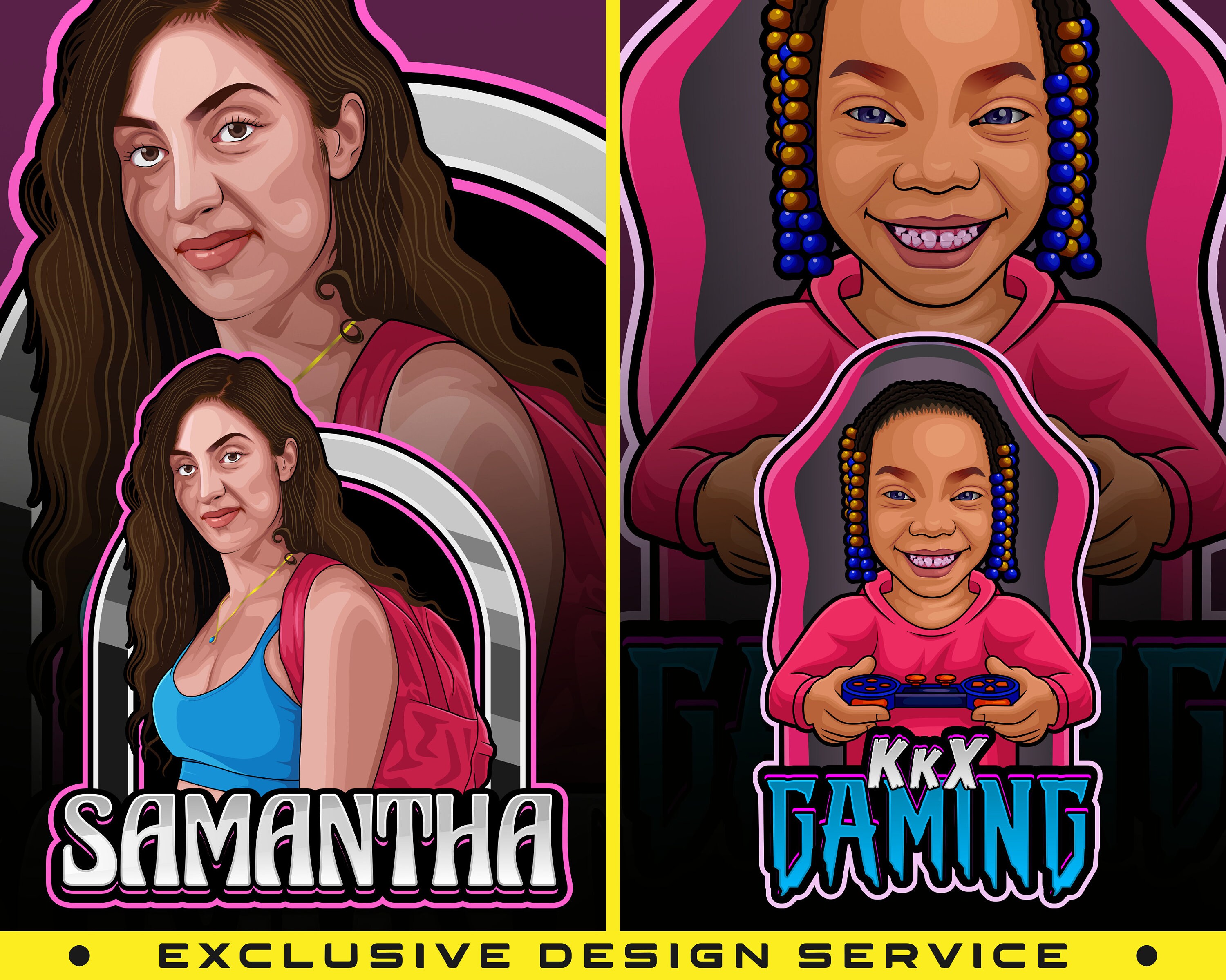 Custom Your Unique Gaming Profile Logo Design for Streaming - Etsy