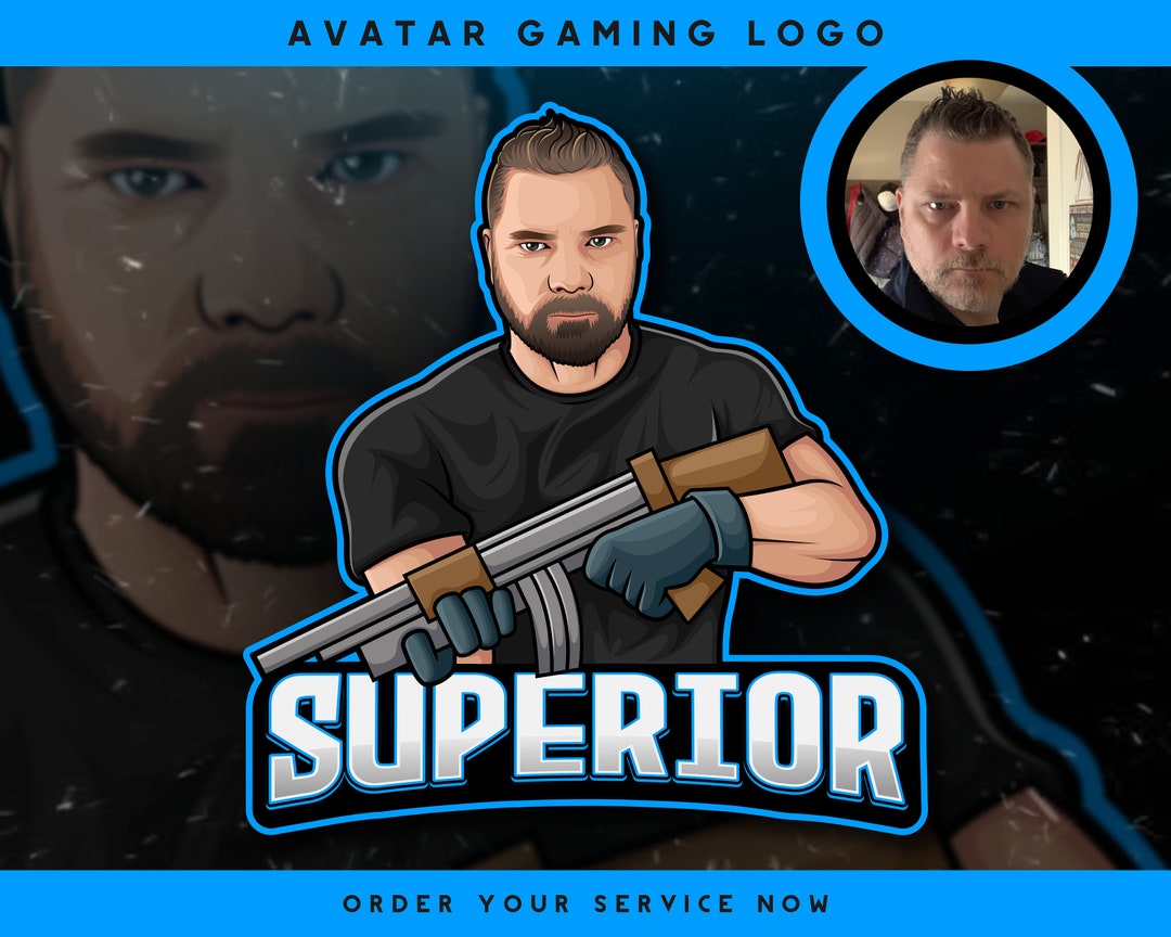 Custom Your Gaming Avatar Logo for Twitch/ E-sports/ Youtube/ Discord ...