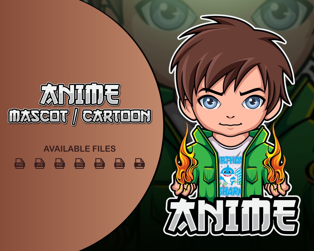 Custom Anime Gaming Logo/ Mascot Logo/ Cartoon Logo/ Cartoon - Etsy