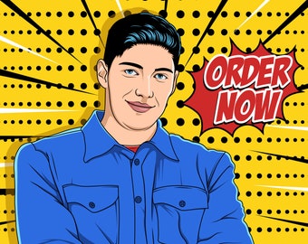 Portrait in Cartoon Style Cartoon Family Portrait - Etsy