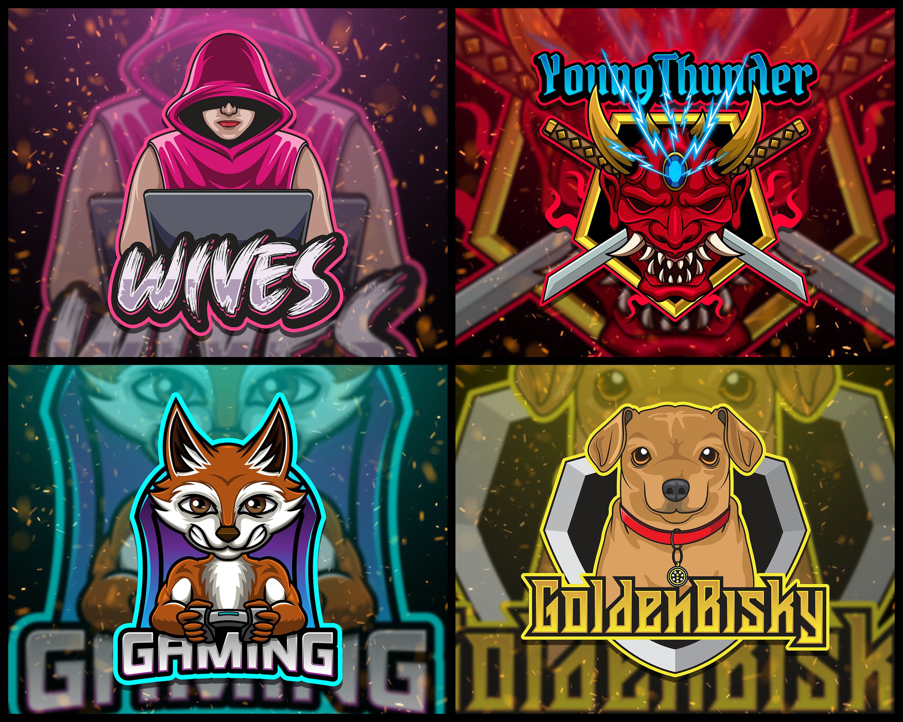 Custom Gaming Logo Design/ Mascot Logo/ Cartoon Logo/ Twitch - Etsy