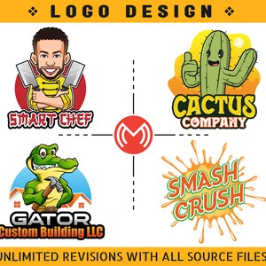 Custom Premium Quality Cartoon/ Mascot Logo Design for Your Business or ...