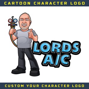 Custom Character Logo, Cartoon Logo, Mascot Logo, Caricature Logo ...