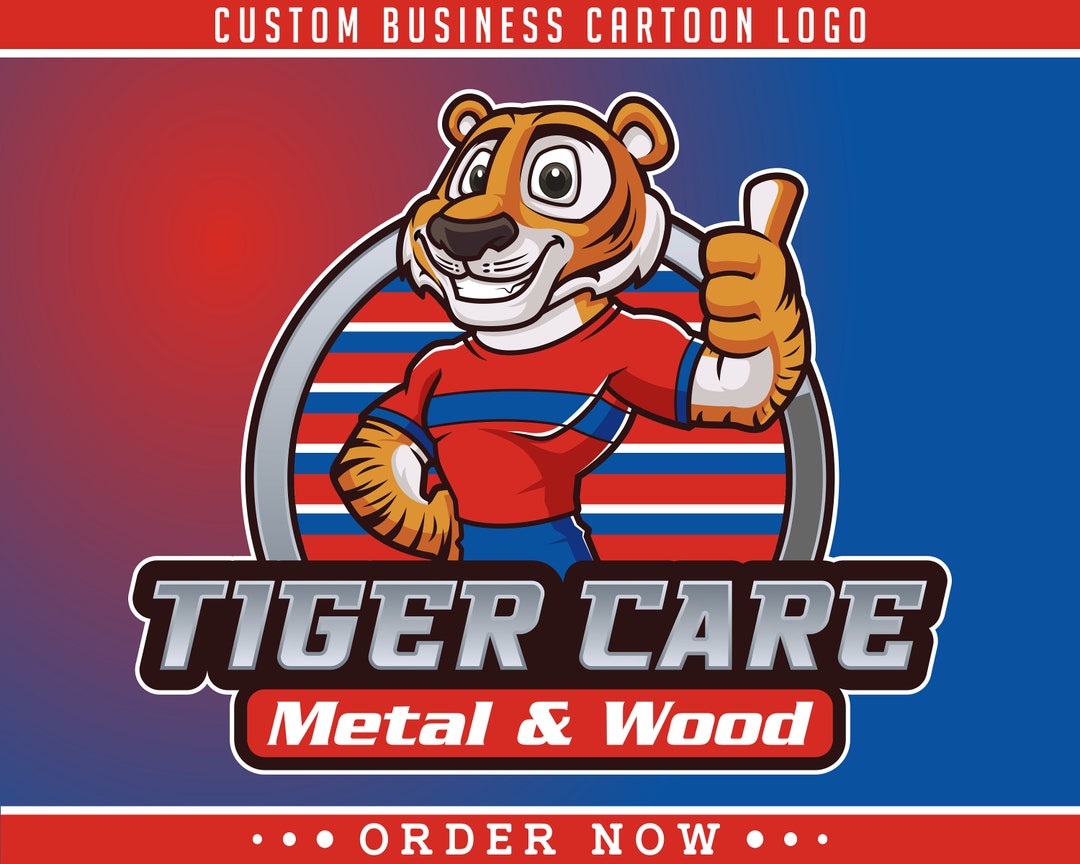 Custom Professional Cartoon Business Logo Design, Modern Cartoon Logo ...