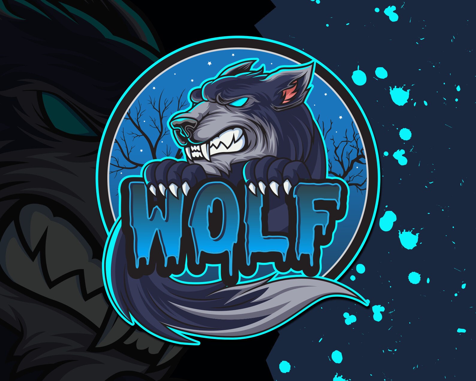 Custom Unique Animal Gaming Mascot Logo Design for Twitch | Etsy