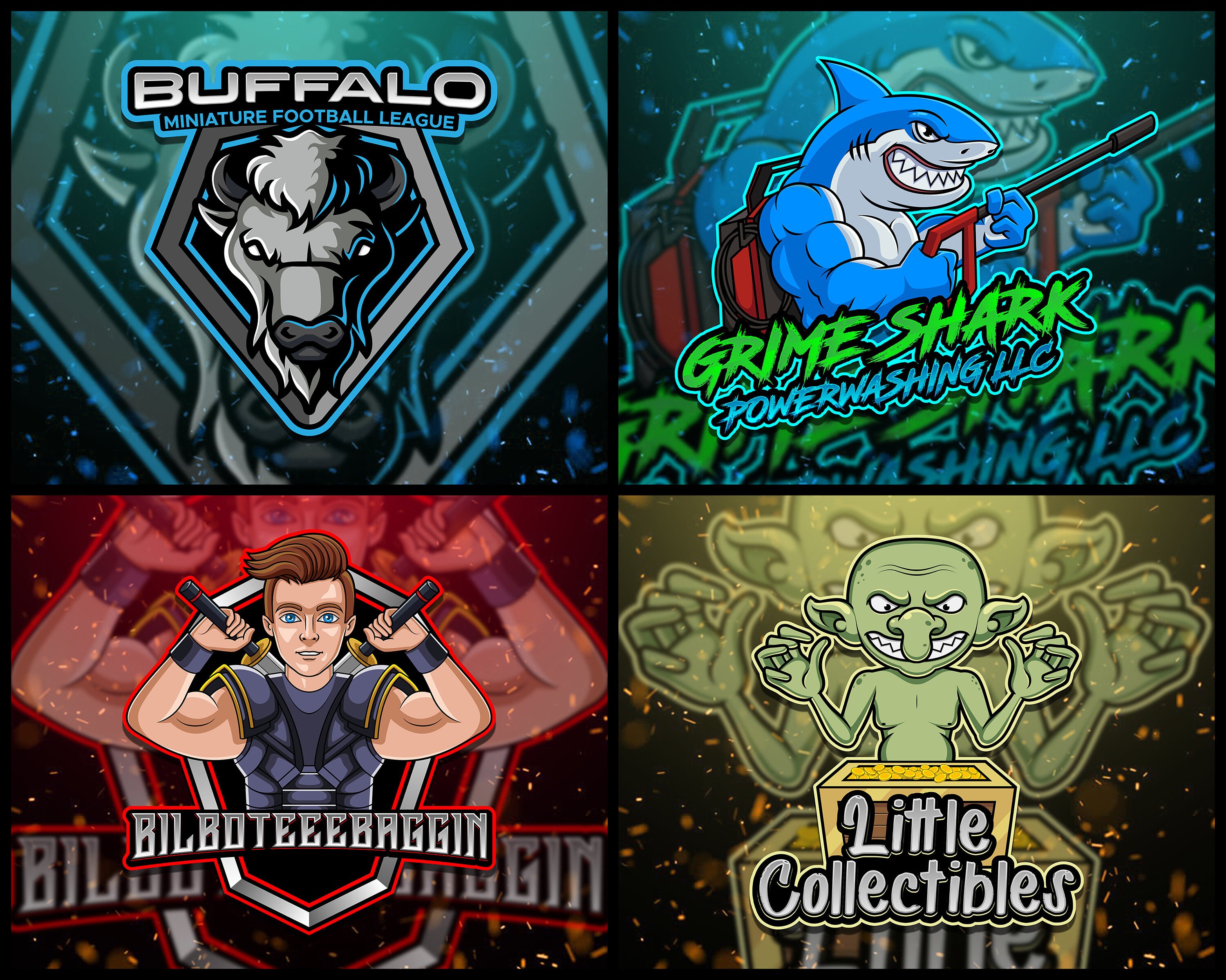 Custom Gaming Logo Design/ Mascot Logo/ Cartoon Logo/ Twitch - Etsy