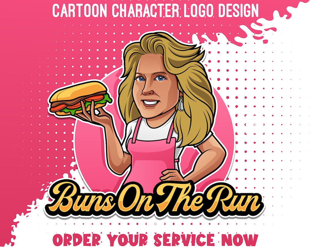 Custom Cartoon Logo Design, Face Logo, Hand Drawn Logo, Mascot Logo ...