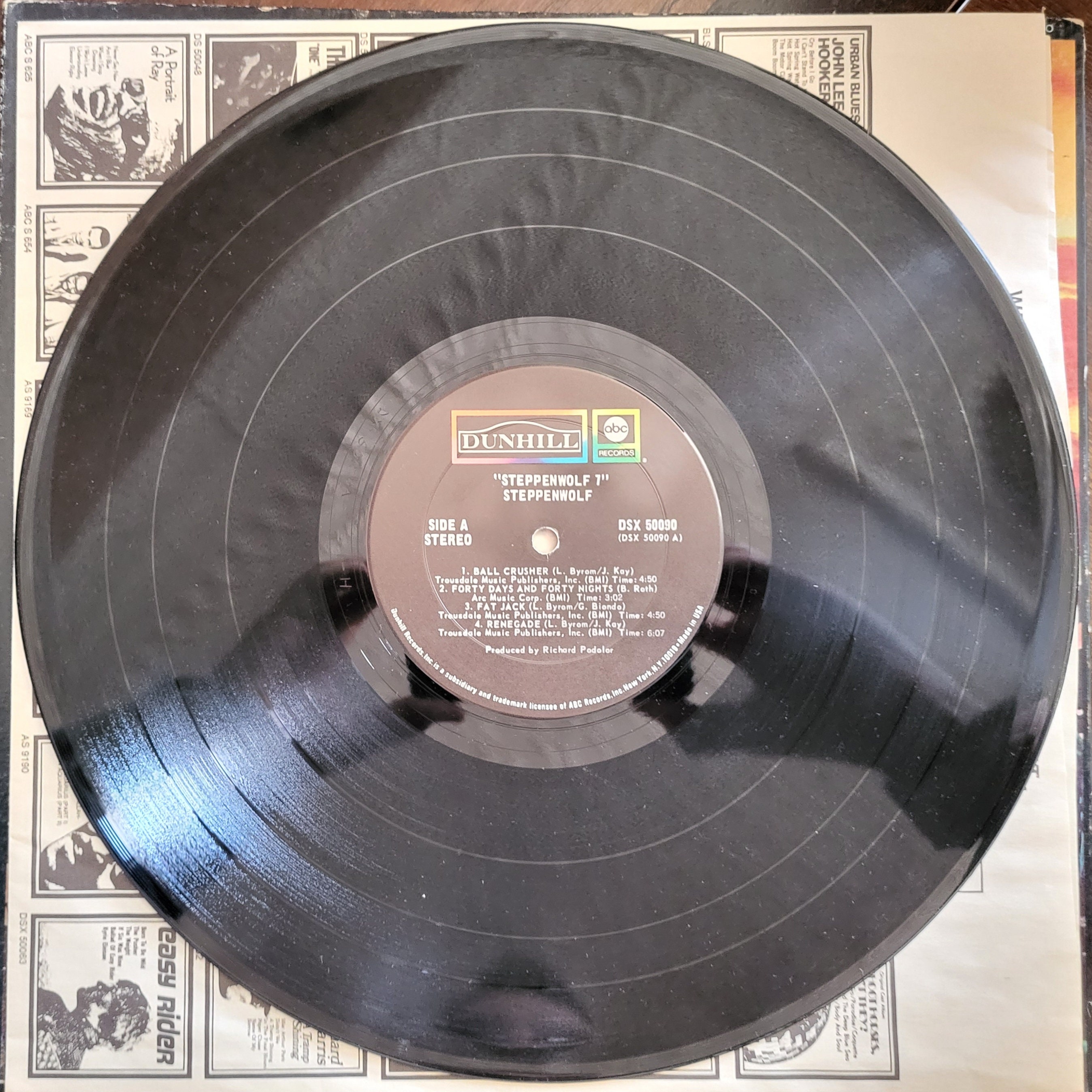 Steppenwolf "7" Classic Hard Rock Record Album Lp Vinyl 33rpm ABC ...