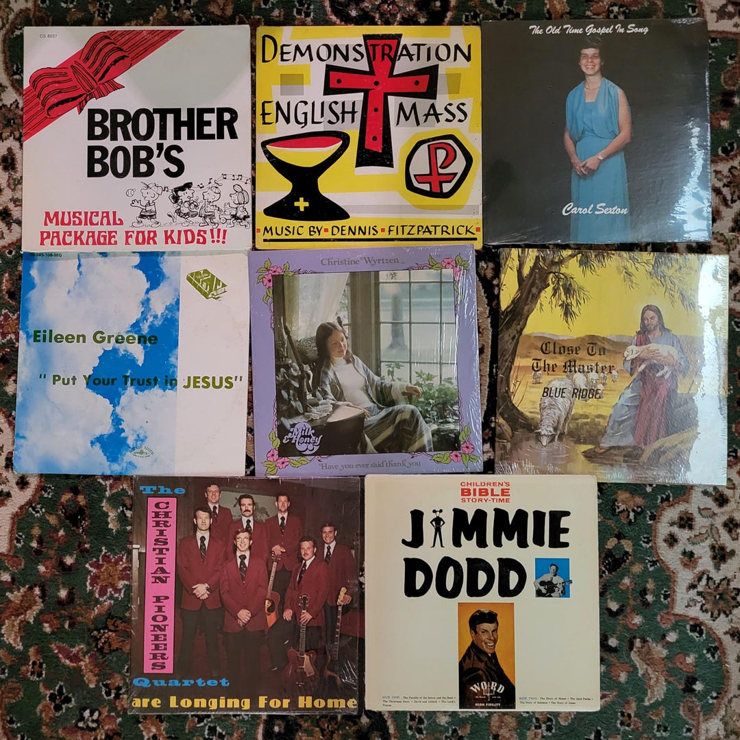 Lot of 8 Odd Private Christian Xian Gospel Record Albums Lp Vinyl 33rpm ...