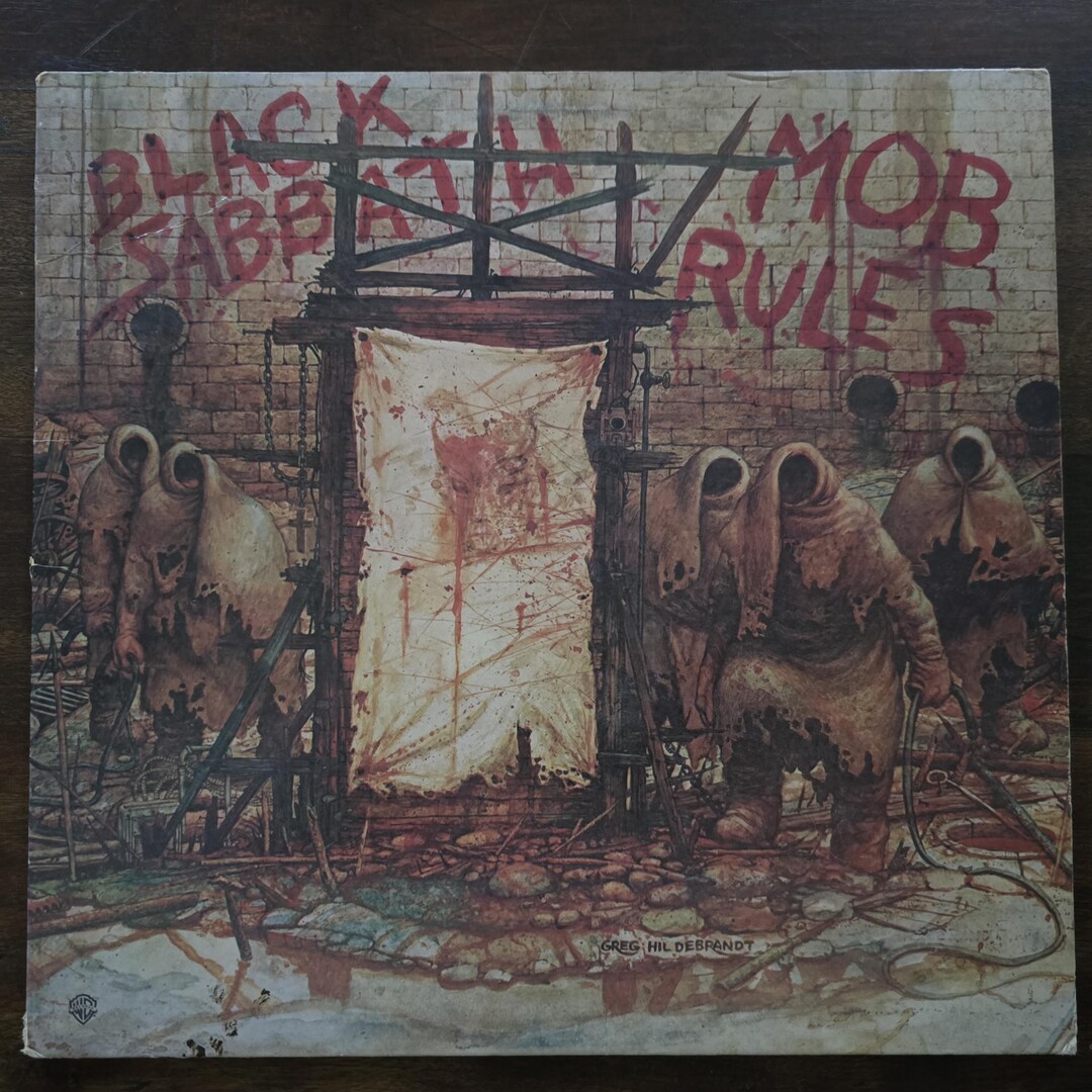 Black Sabbath Mob Rules Vinyl Record, Heavy Metal LP, Warner Bros - Etsy