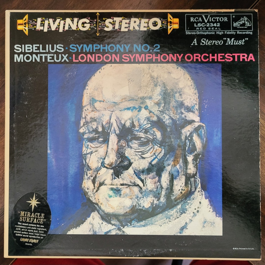 Sibelius Monteux London Symphony Orchestra Symphony No 2 RCA Living Stereo Red Seal DG Shaded ...